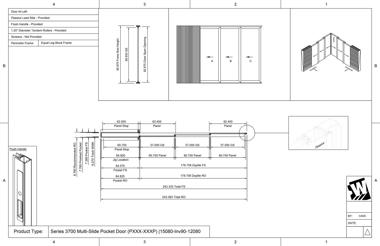 PXXX-XXXP - Pocket with 3 Vent Panels - 3 Vent Panels with Pocket - (15080-12080 - 15' Wide by 8 ...