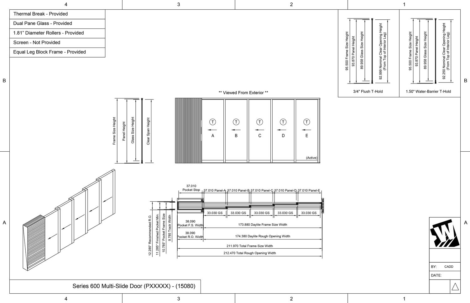Sliding Glass Wall Systems | CADdetails